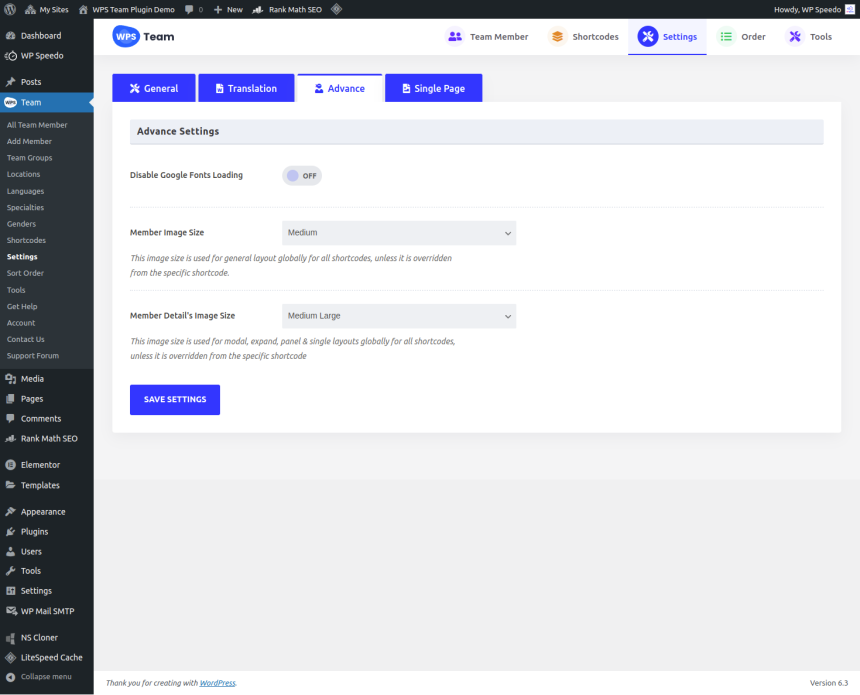 WPS Team Screenshots - WPSpeedo